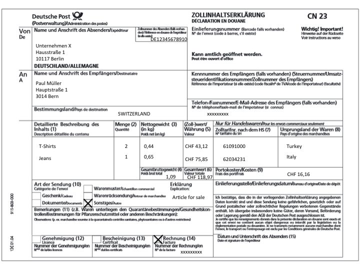 Das Zollformular leicht gemacht (CN22 & CN23) | byrd